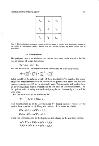 Determining Optical Flow | PDF
