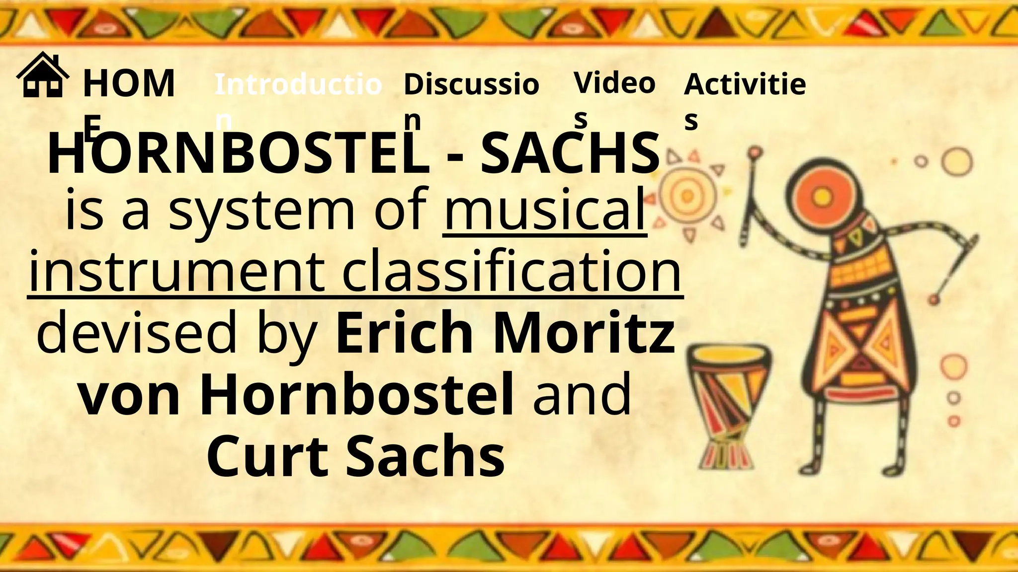 HORNBOSTEL-SACHS Classification of Musical Instruments | PPTX