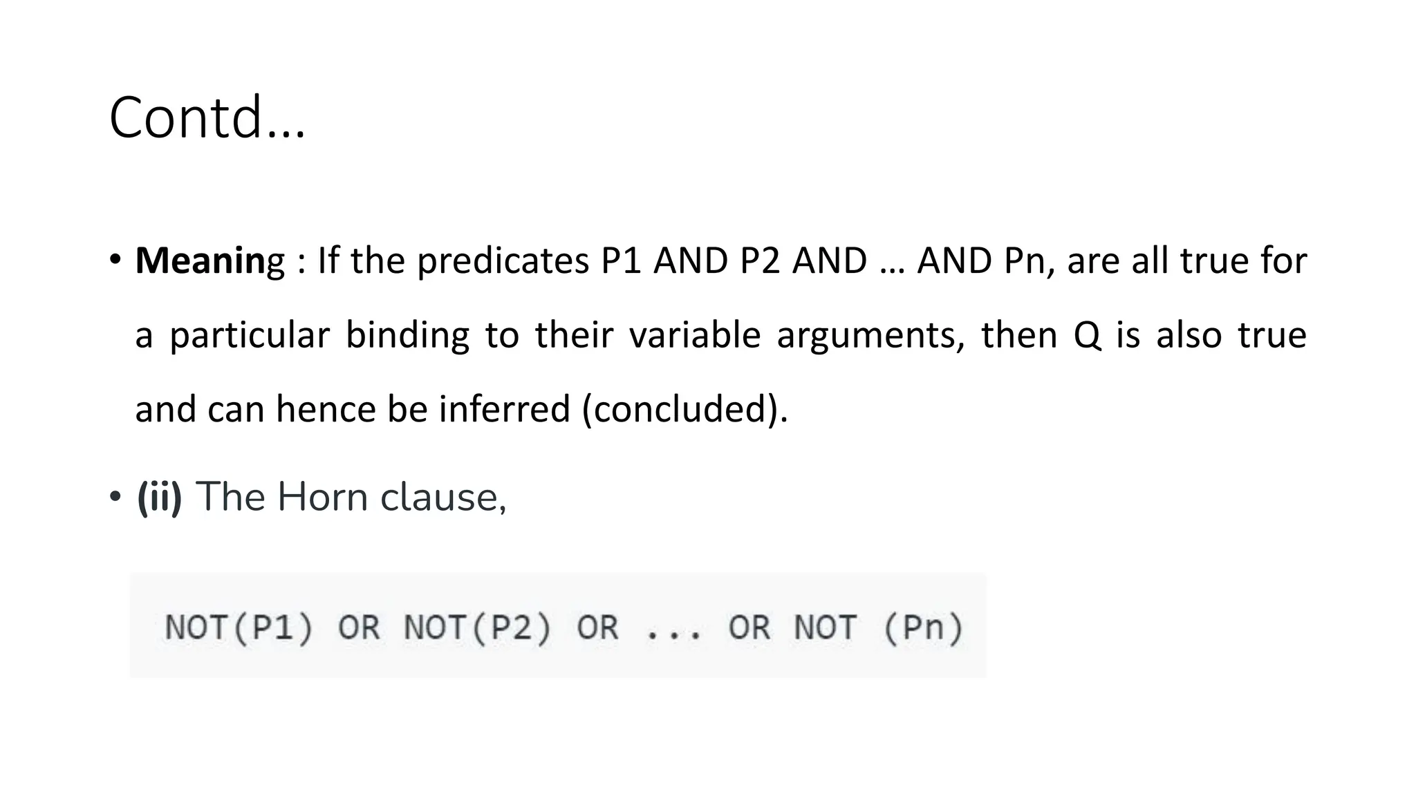 Horn clause and applications with detail | PDF