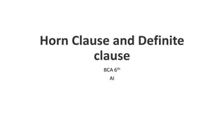 Horn clause and applications with detail | PDF