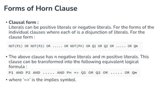 Horn clause and applications with detail | PDF