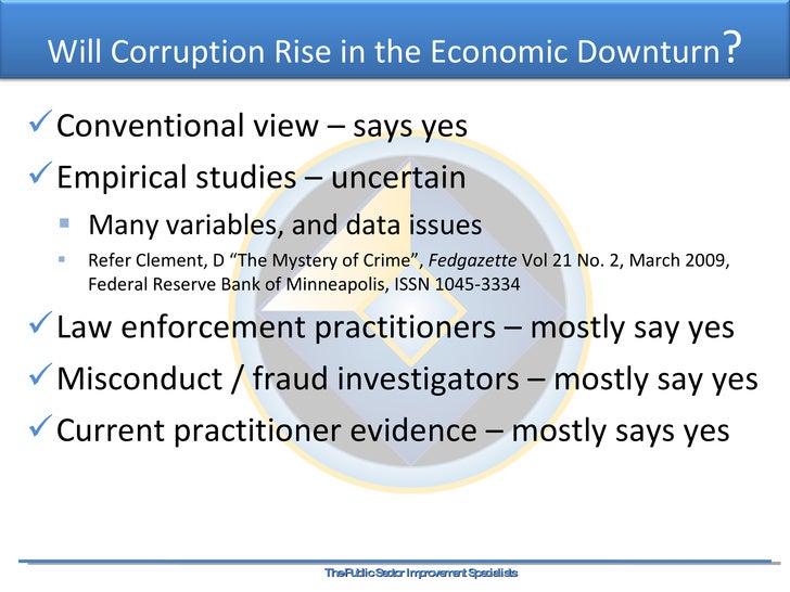 Corruption Risks Update 2009