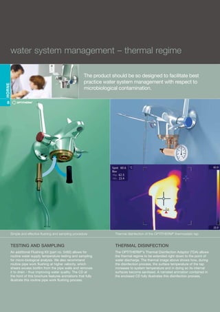 Horne OPTITHERM Thermostatic Mixing Tap - Specification Manual | PDF