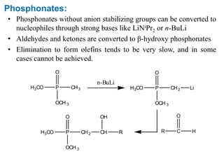 Horner-Wadsworth-Emmons reaction | PPTX