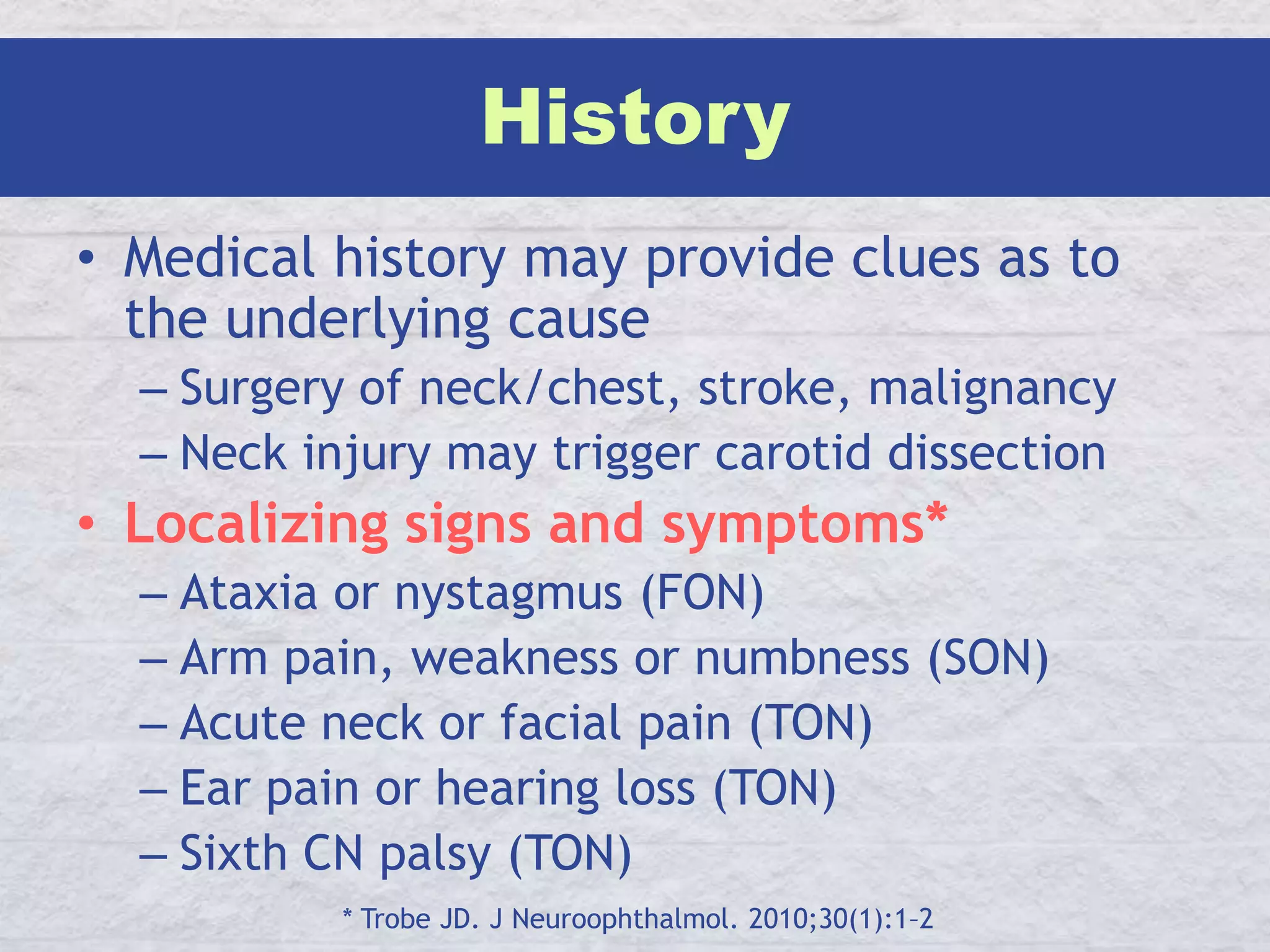Horner Syndrome | PPTX