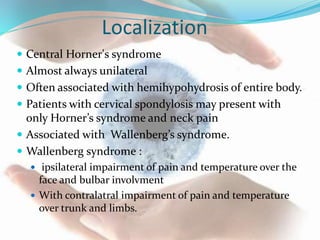 Horners syndrome | PPTX