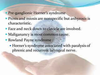 Horners syndrome | PPTX