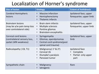 Horner's syndrome and Internuclear ophthalmoplegia | PPTX