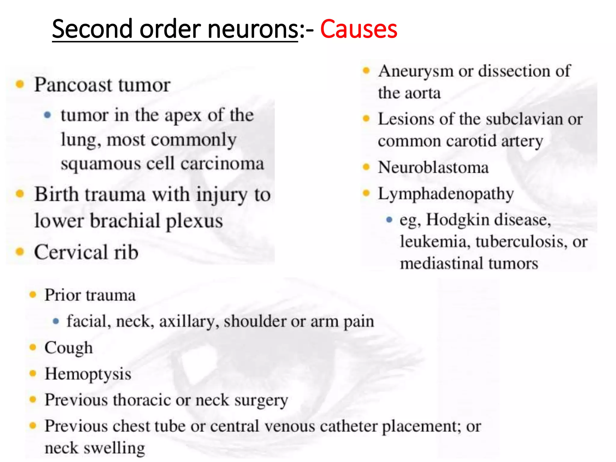 Horner syndrome. Horner's syndrome | PPTX
