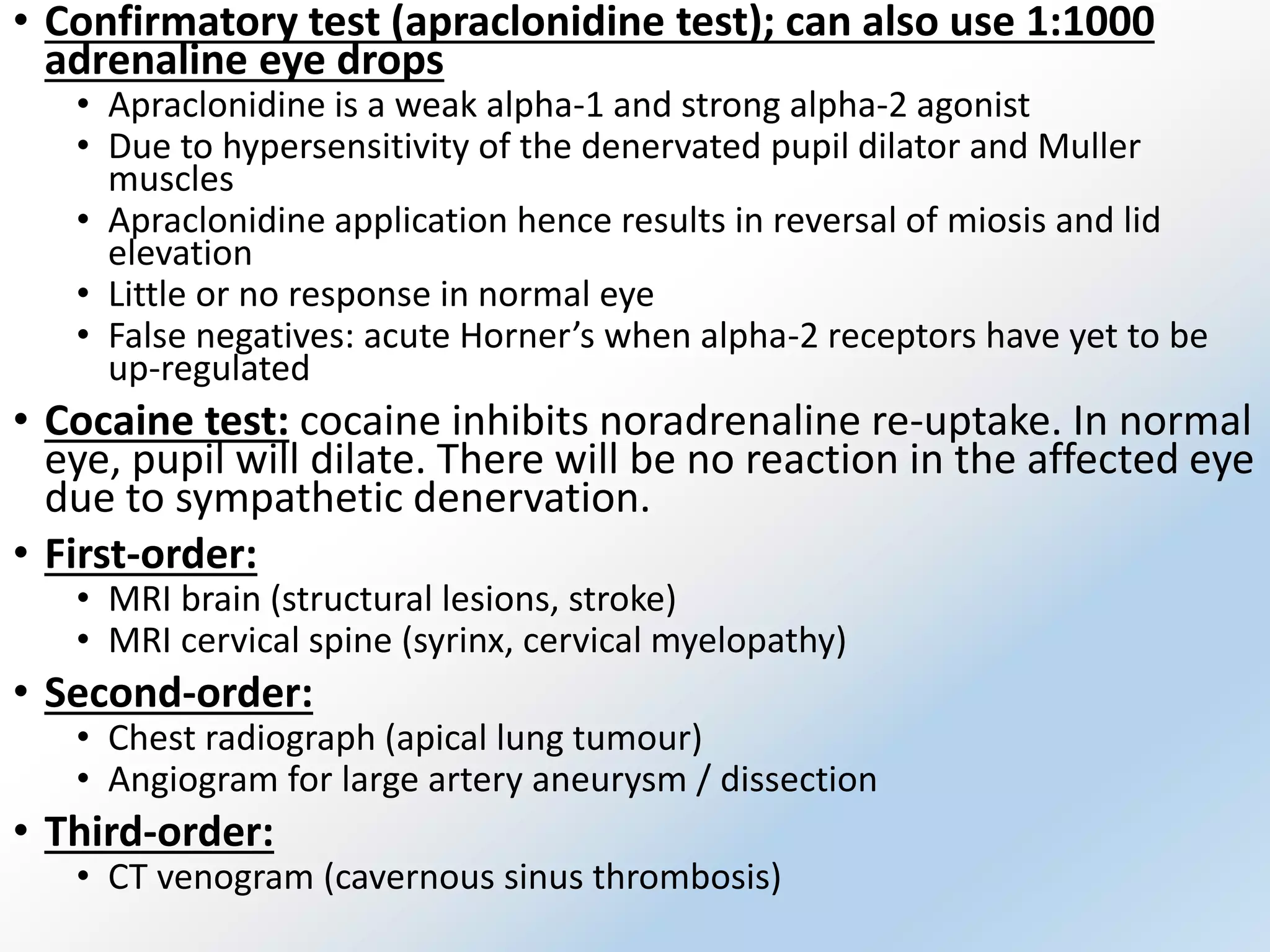 Horner syndrome. Horner's syndrome | PPTX