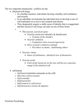 Horney and psychoanalytic social theory | PDF