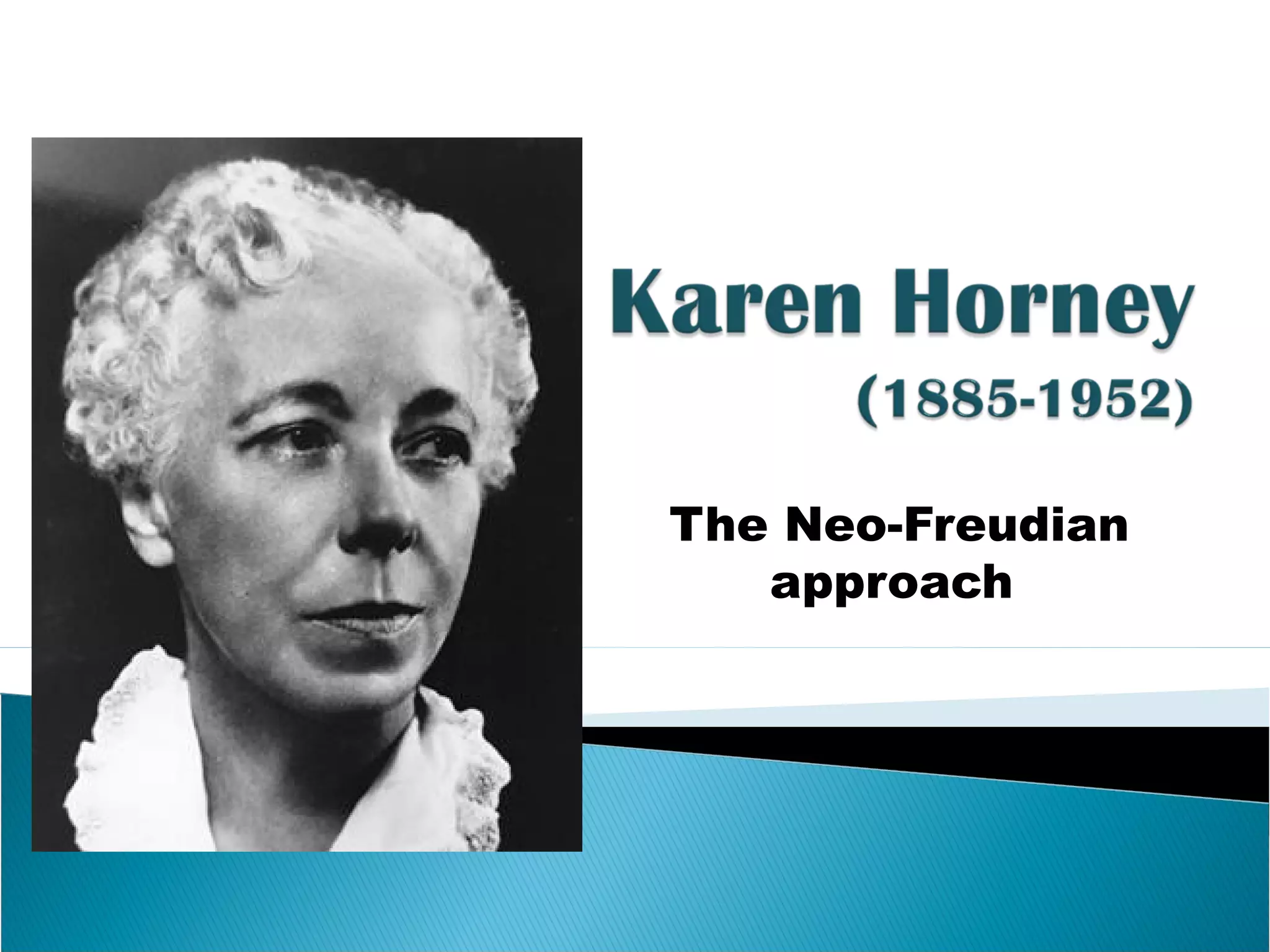 Contributions of Karen Horney | PPT