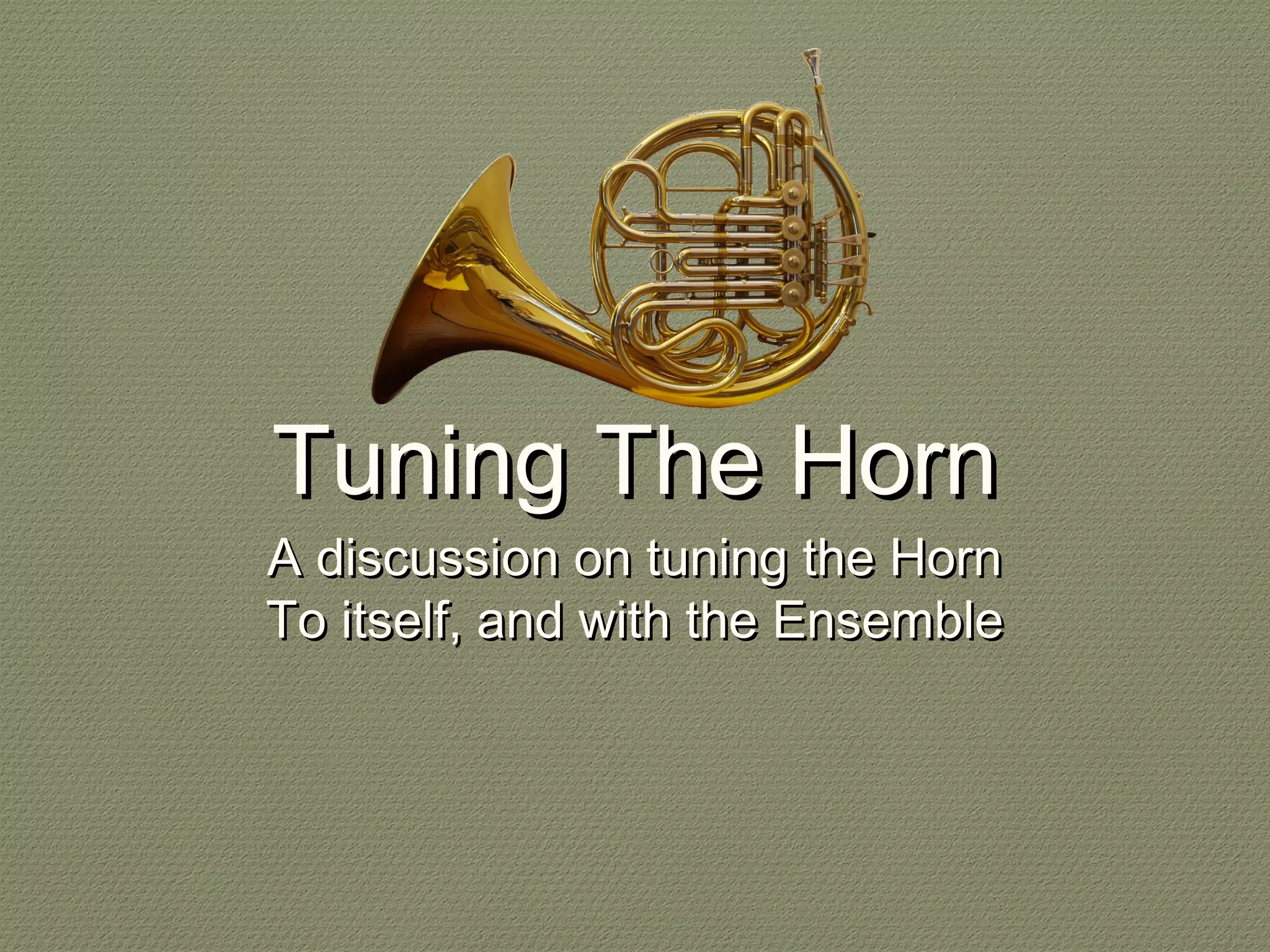 Horn Presentation | PPT