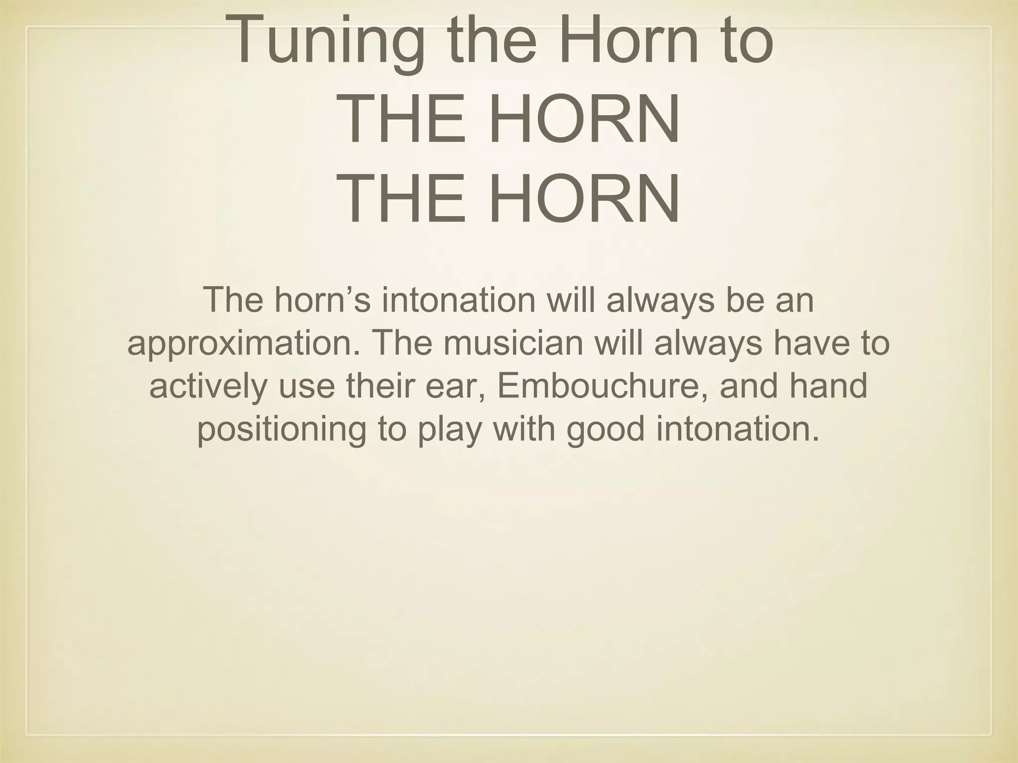 Horn Presentation | PPT