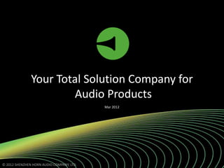 Horn Short Introduction General Slides | PPSX | Digital Audio | Computer Software and Applications