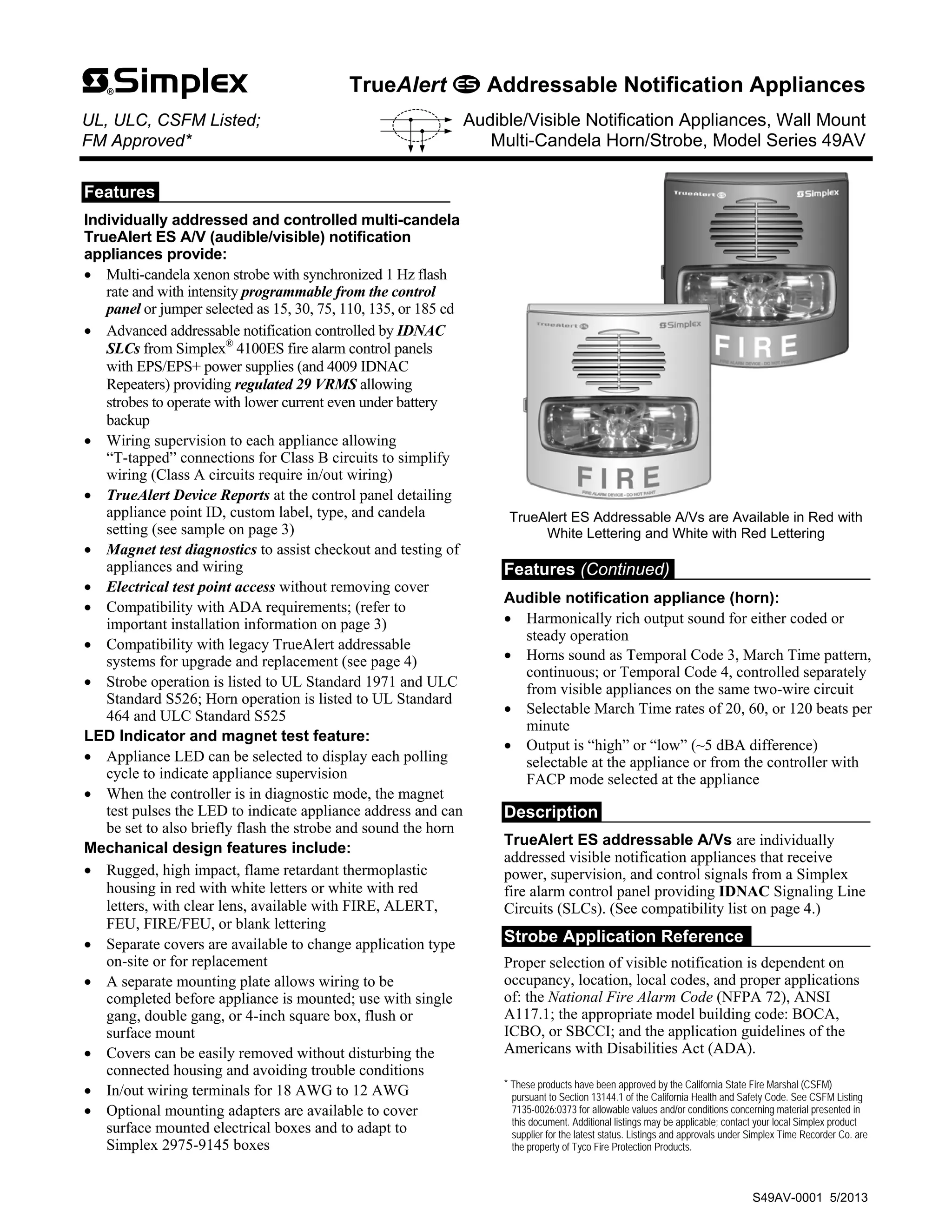 Horn with Strobe 49AV-WRF.pdf