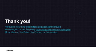 Horovod ubers distributed deep learning framework by Alex Sergeev from Uber | PPT