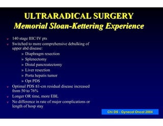 Recent advances in the surgical management of Ovarian cancer | PDF