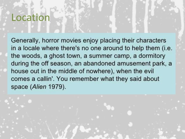Horror movies | PPTX