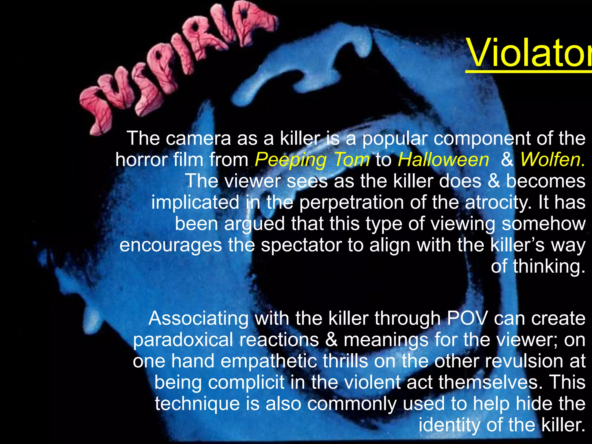 An Introduction to Horror Films | PPTX