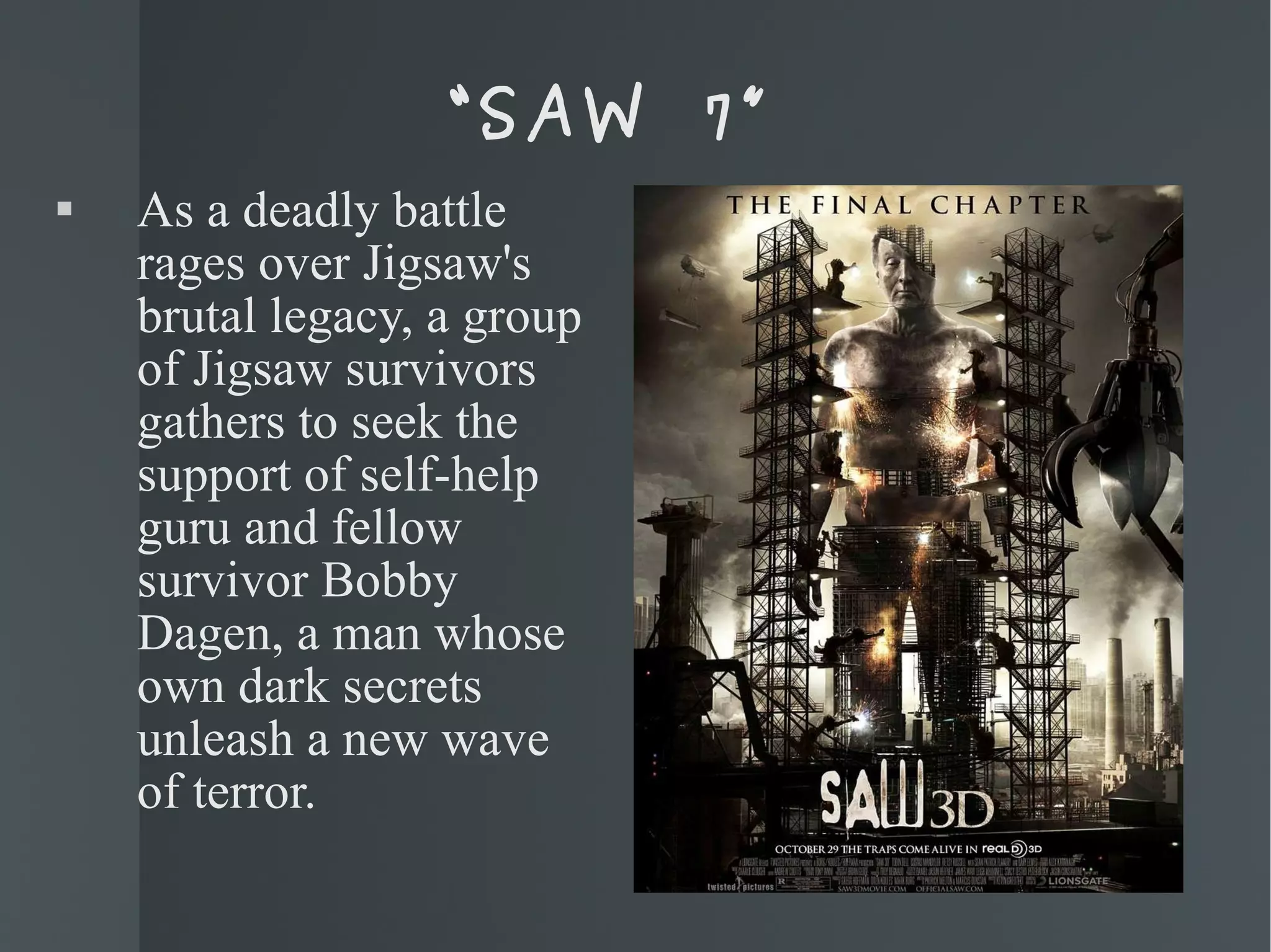 Favourite Horror movies | PPT | Horror | Genres