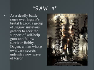 Favourite Horror movies | PPT
