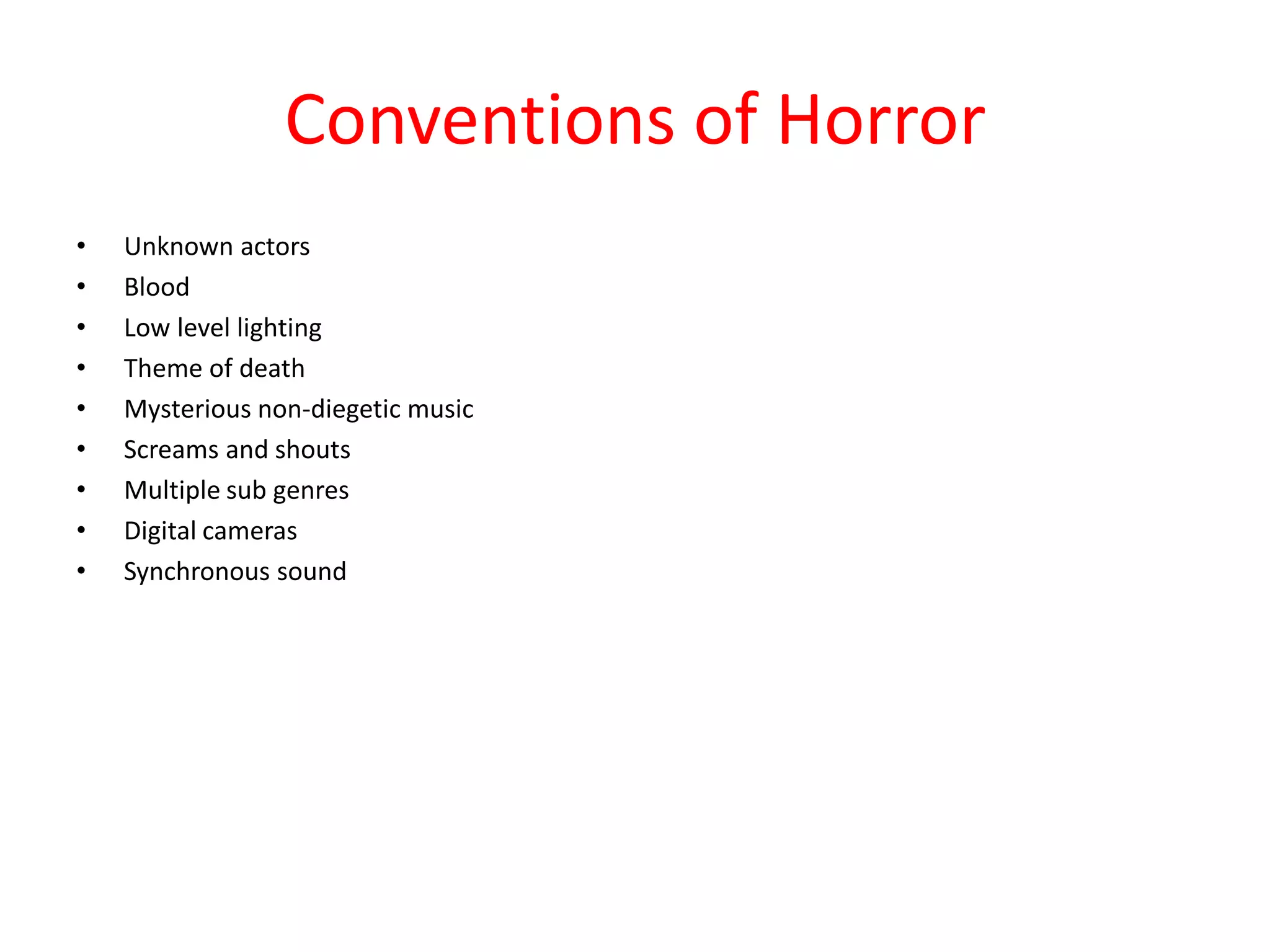 Horror | PPT