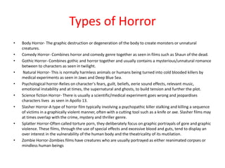 Horror | PPT