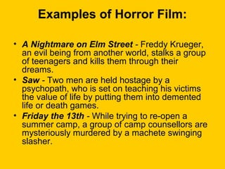 Horror genre | PPT