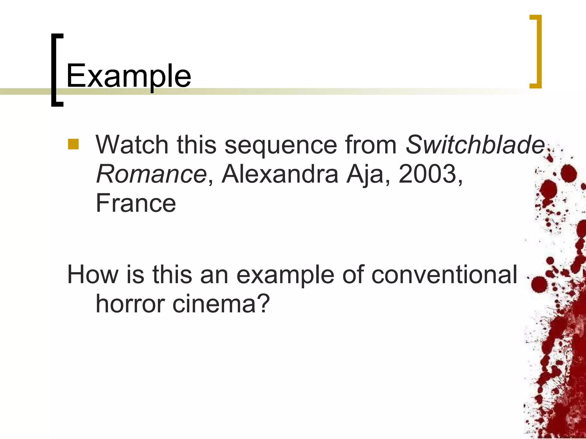 An introduction to horror cinema | PPT