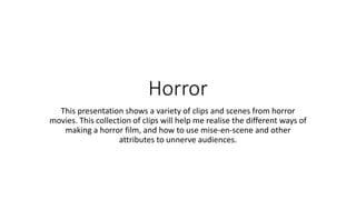 Horror Presentation | PPTX