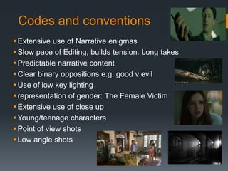 Horror and thriller | PPTX