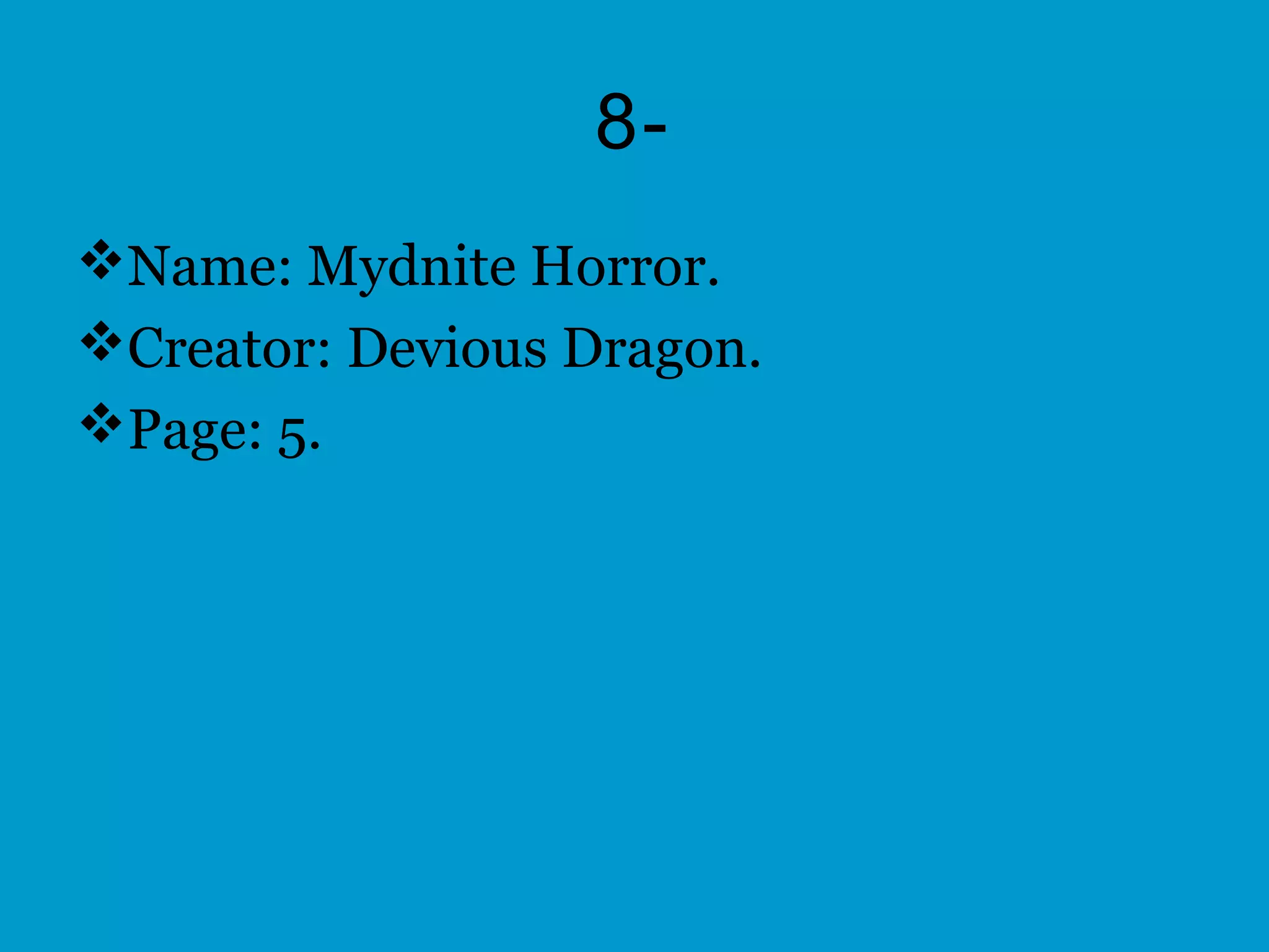 Horror campaign | PPT