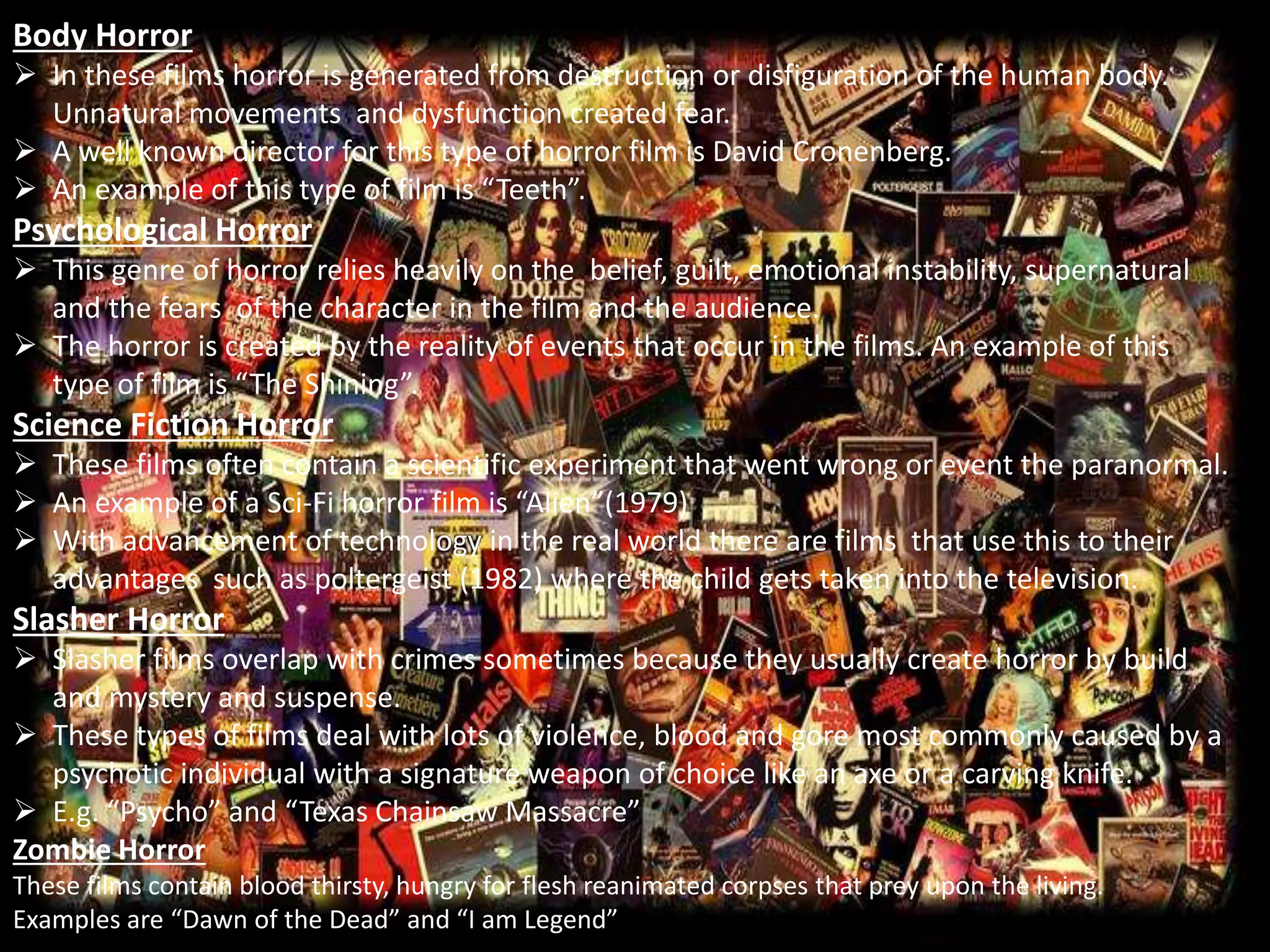 Horror chris george media powerpoint | PPTX