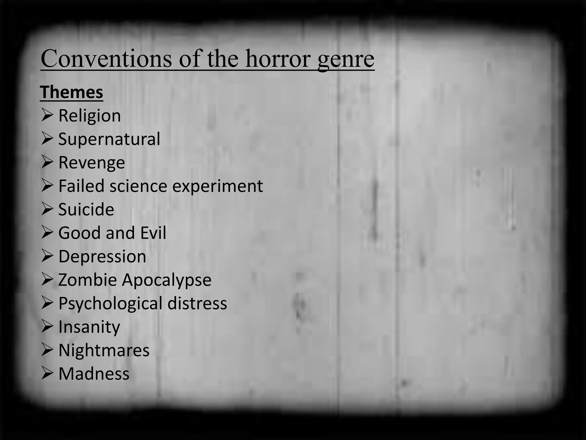 Horror chris george media powerpoint | PPTX