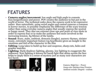 Horror conventions | PPTX