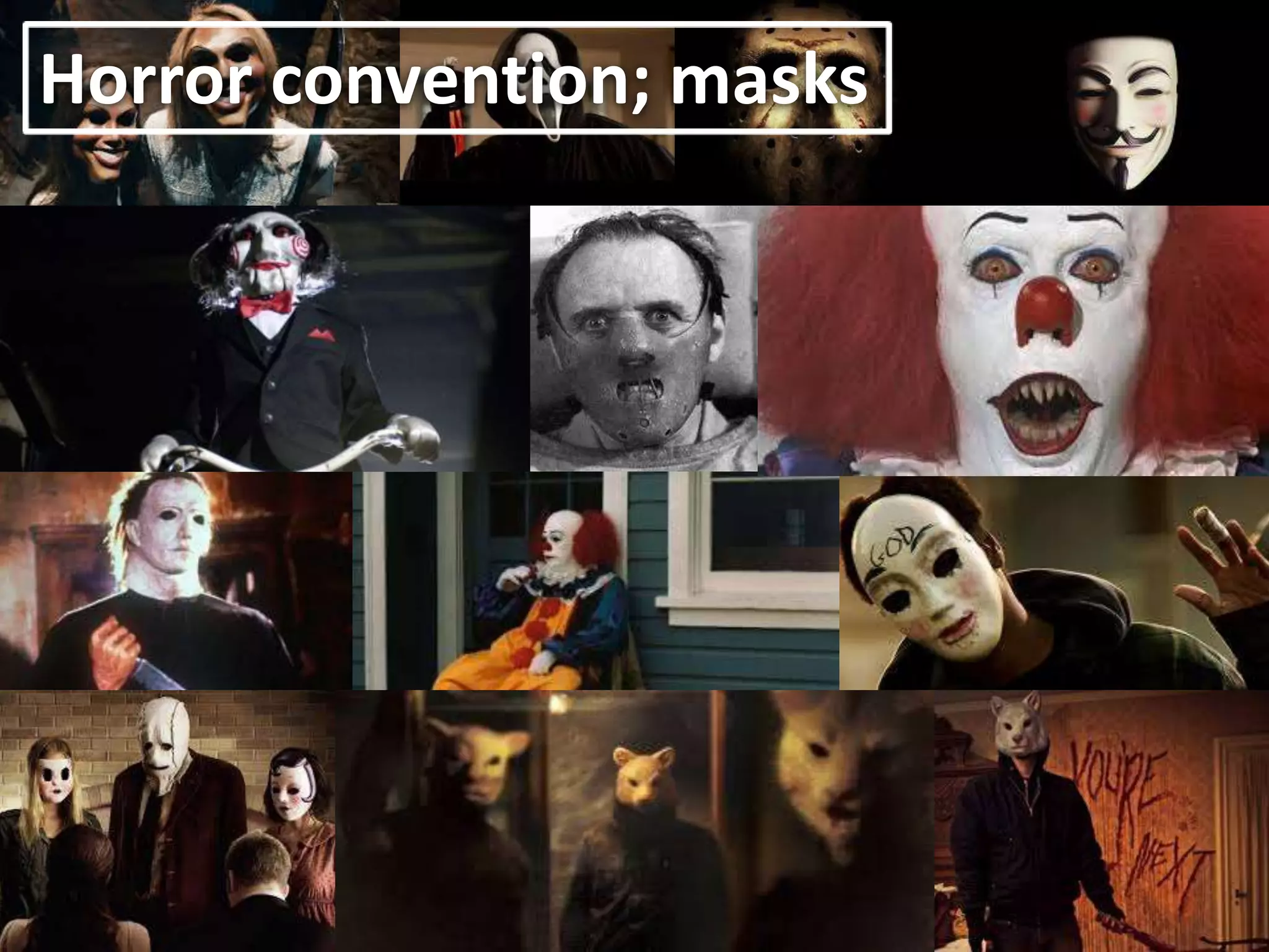 Horror conventions and films | PPT