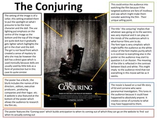 Horror film analysis | PPTX | Movies | Entertainment