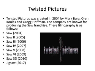 Horror Film Directors and Production Companies | PPTX