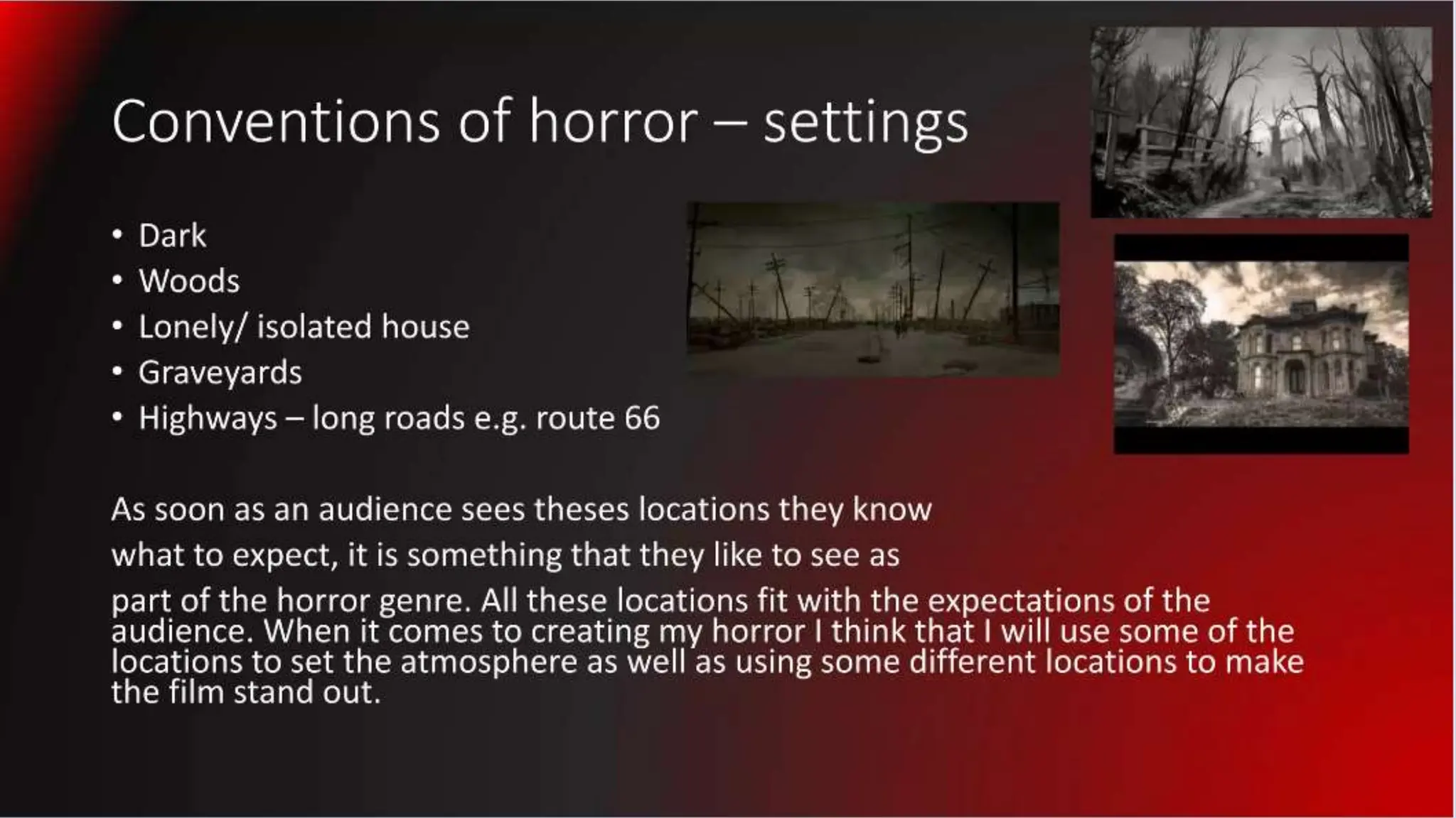 Horror film genre conventionsASMEDIA.pptx