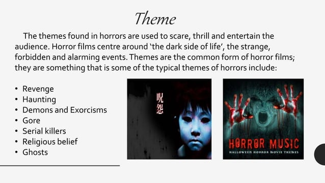 Horror film genre conversation reasearch | PPT