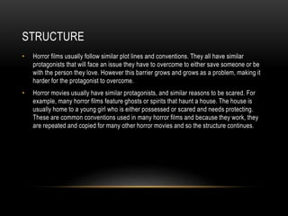 Horror Film Conventions | PPTX