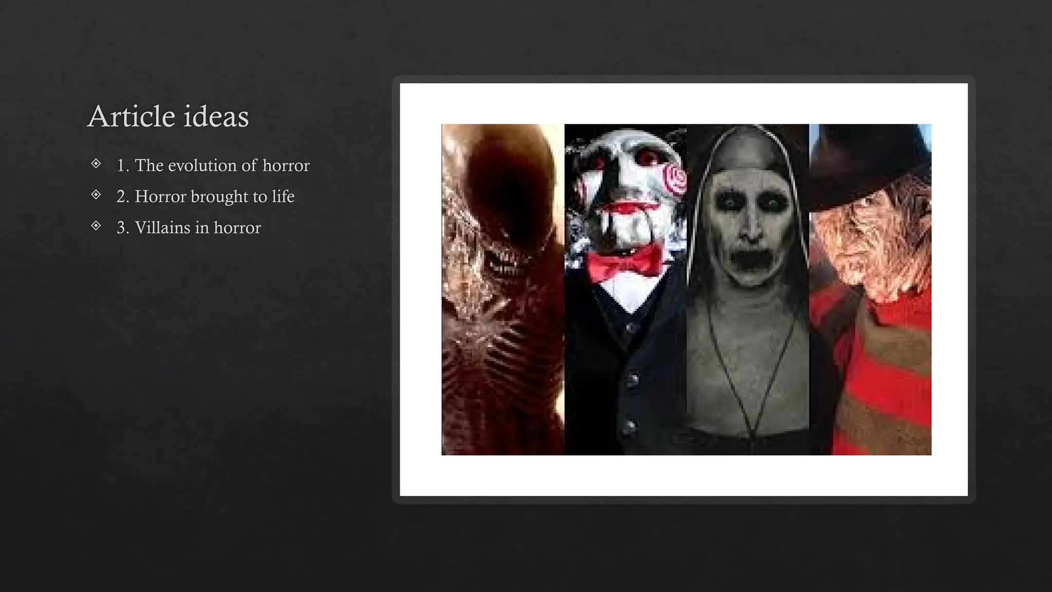 HORROR FILM MAGAZINE PROPOSAL.pptx - Task 3 | PPTX