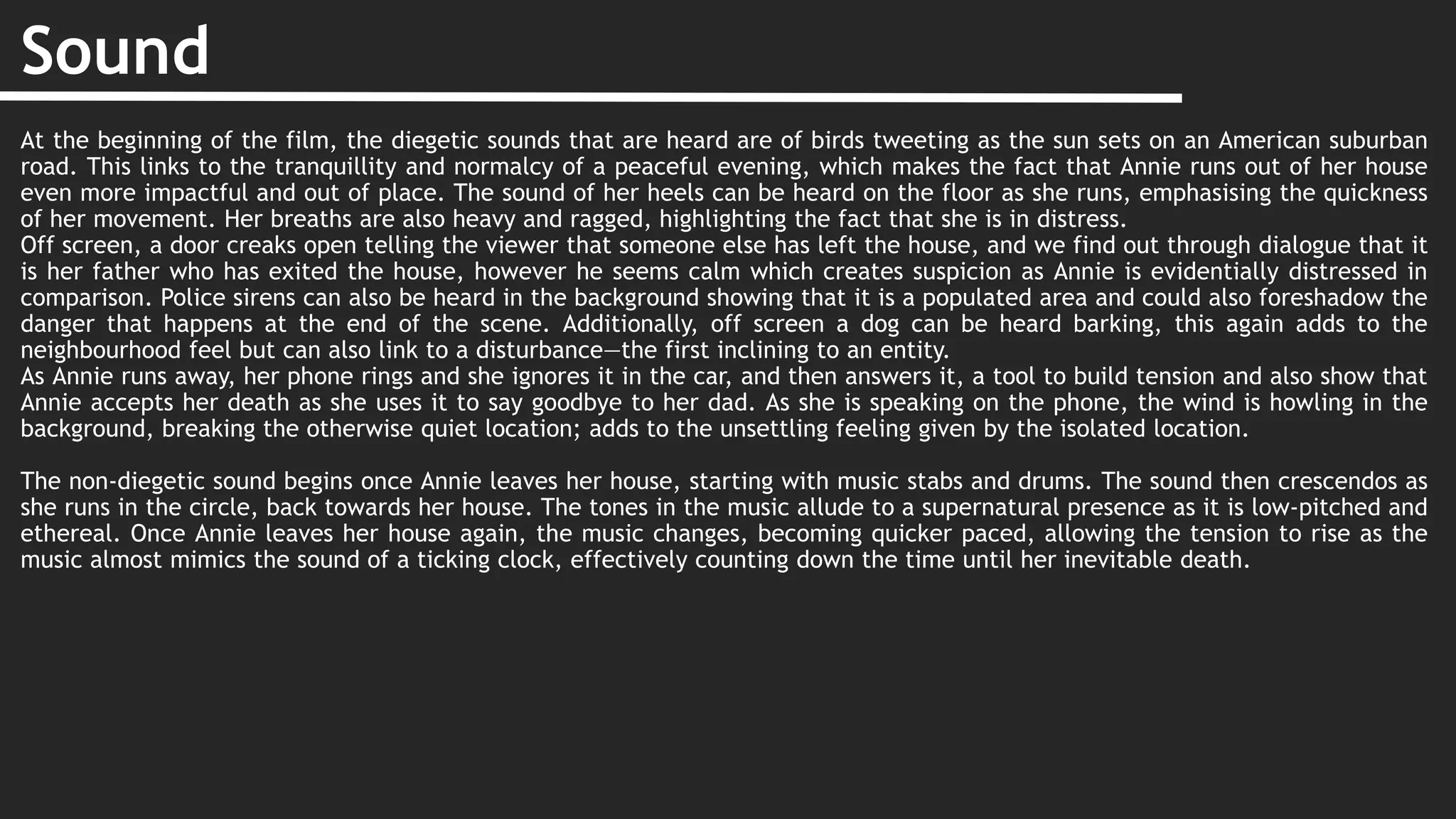 Horror Film Openings Analysis | PPT