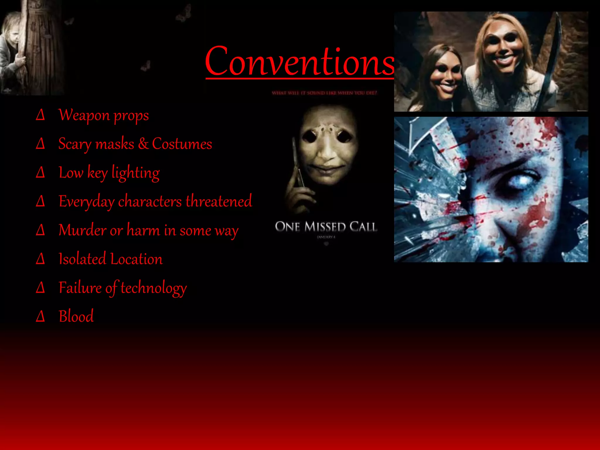 Horror film presentation | PPT