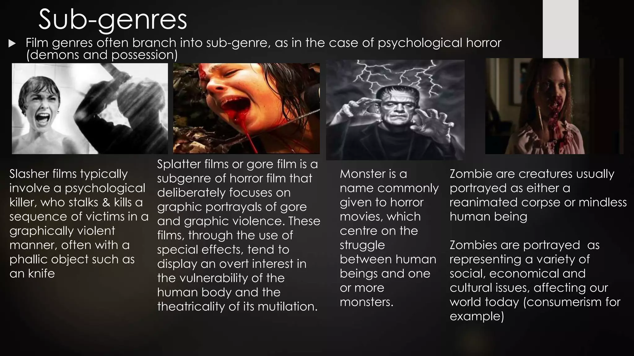 Horror film research | PPT