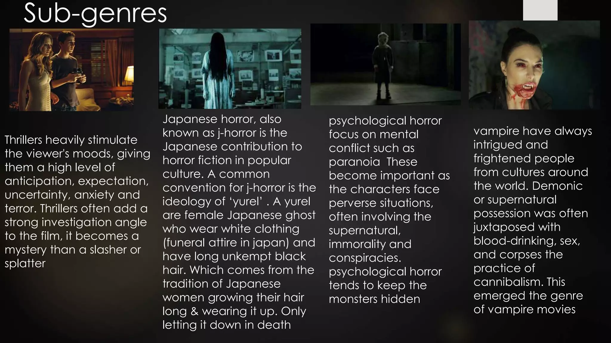 Horror film research | PPT