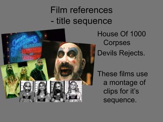 Horror films | PPTX | Video Production | Content Production