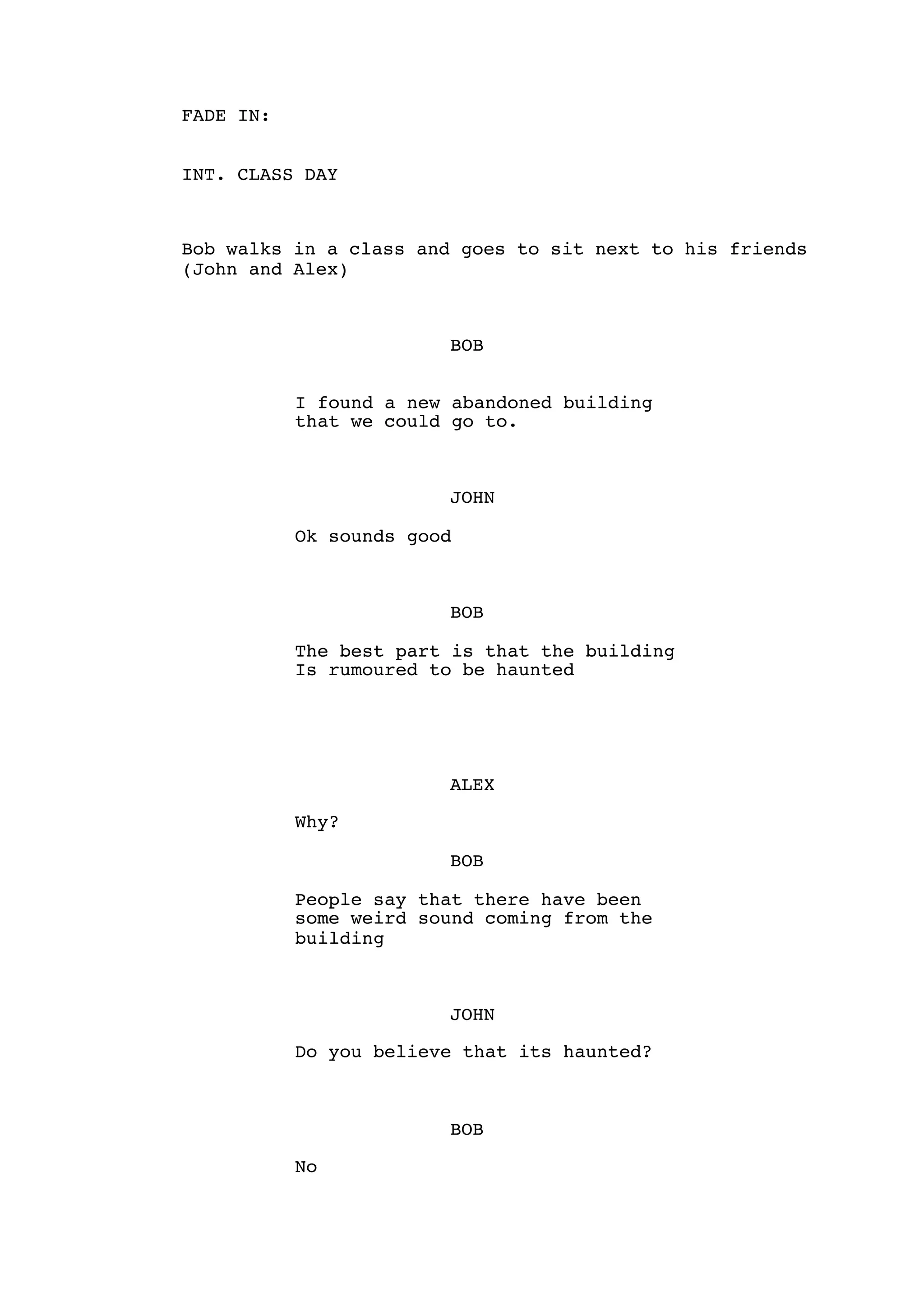 Horror film script (pdf) | PDF