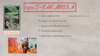 History of horror films | PPTX